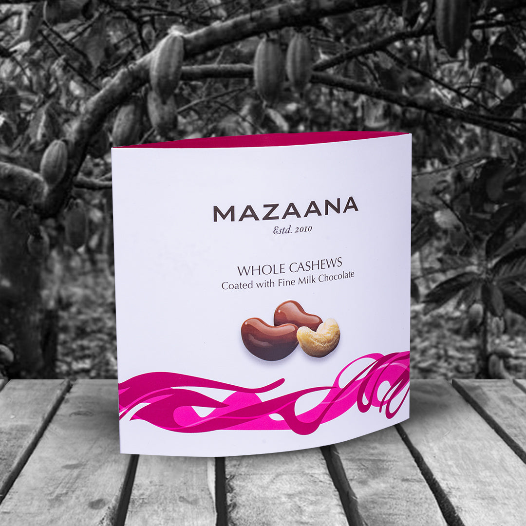 Whole Cashews Coated with Fine Milk Chocolate – Mapro